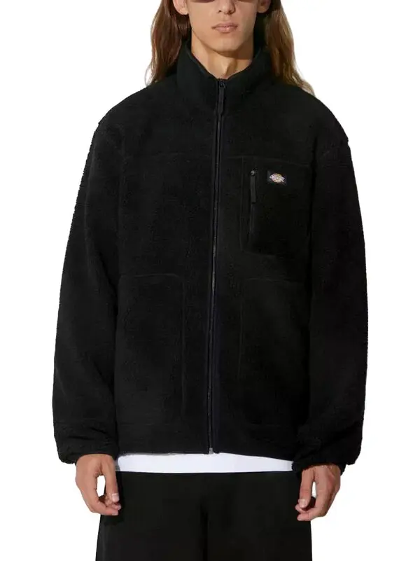Dickies Zip-up Fleece Sweater - Black