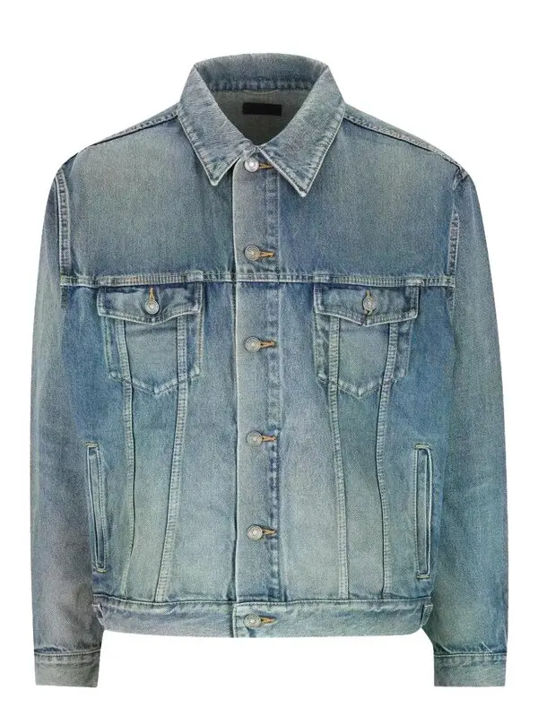 Saint Laurent Pocket Denim Jacket - Blue