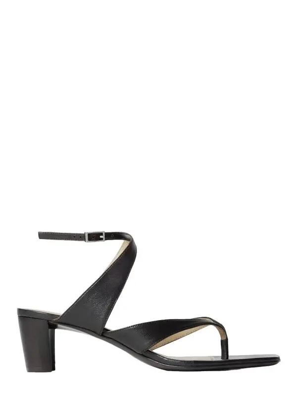 LEMAIRE Heeled Thong Sandals - Black