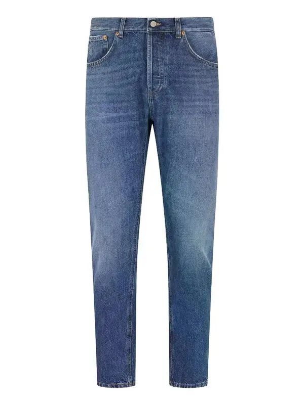 DONDUP Five-pocket Tapered Jeans - Blue
