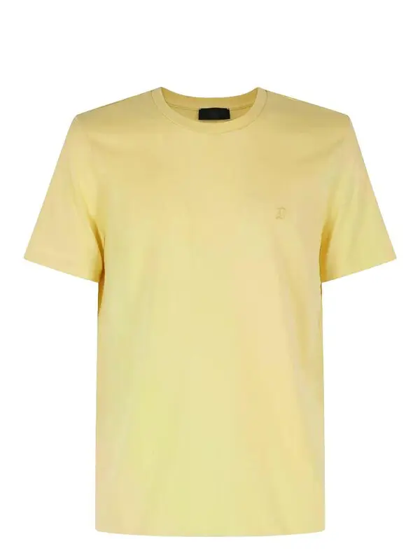 DONDUP Logo-embroidered T-shirt - Yellow