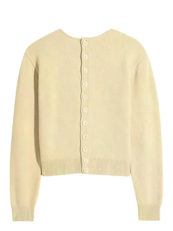 LEMAIRE Buttoned Reversible Cardigan - Neutrals