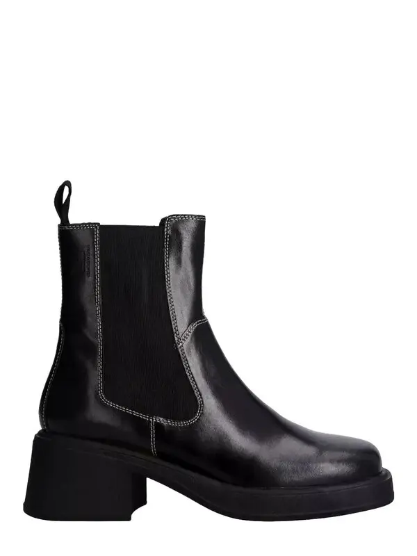 VAGABOND SHOEMAKERS Dorah Block Heel Boots - Black