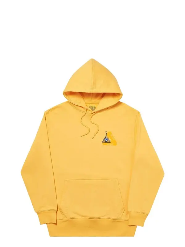 PALACE Tri-smiler Hood - Yellow