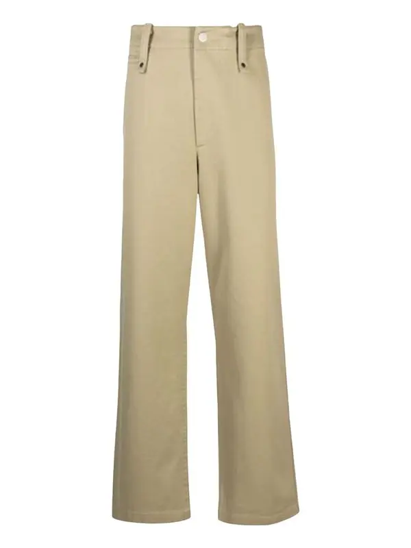 Burberry Straight Leg Loose Fit Trousers - Tan
