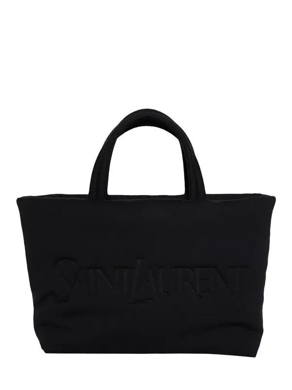 Saint Laurent Embossed Tote Bag - Black