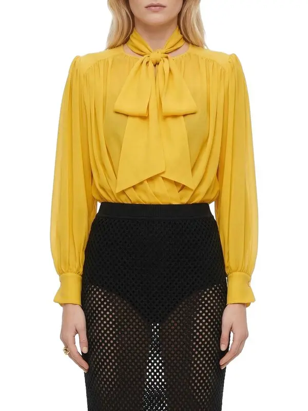 Elisabetta Franchi Top - Yellow