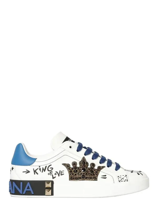 Dolce & Gabbana Low Top Sneakers - Gnawed Blue