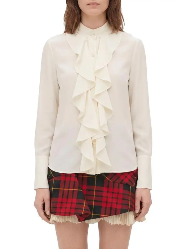 Alexander McQueen Ruffled Shirt - White