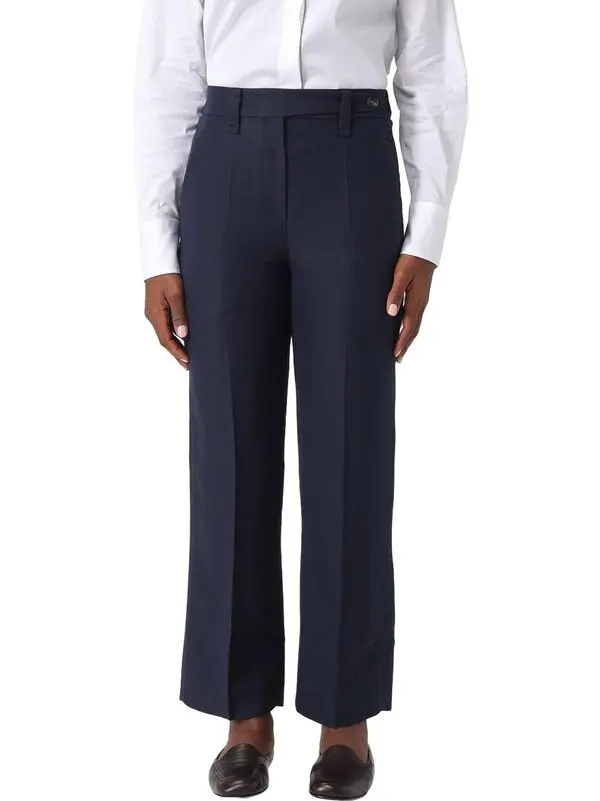 Brunello Cucinelli Cropped Stretch Cotton Trousers - Ocean
