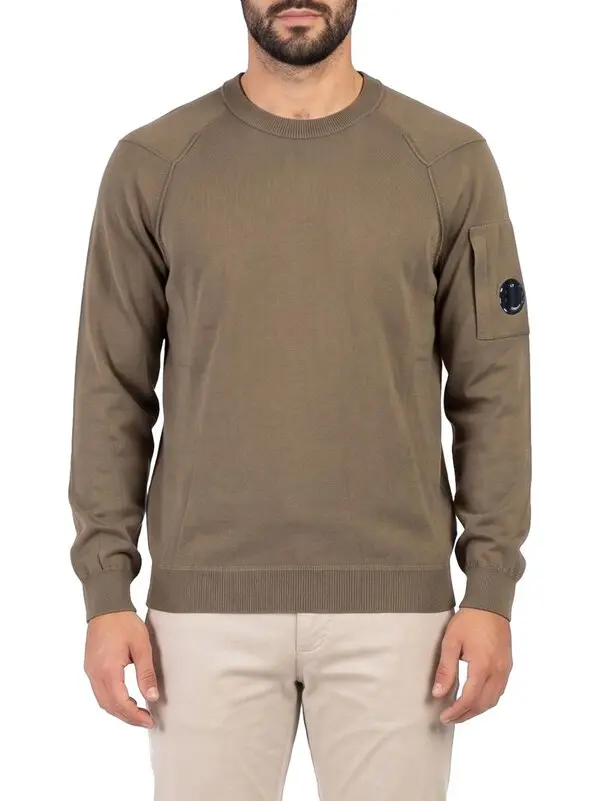 C.P. COMPANY Crew Neck Sweater - Green