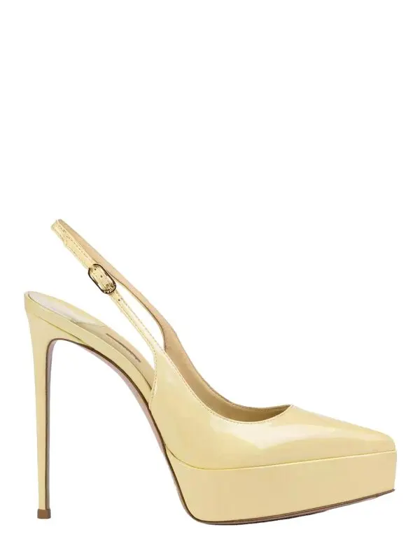 LE SILLA Uma Slingback Pumps - Yellow