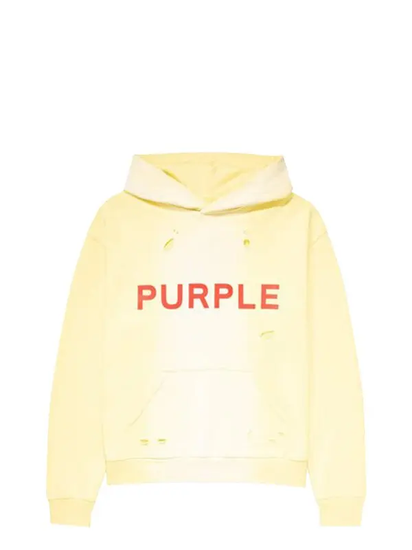 PURPLE BRAND French Terry Po Hoodie - Yellow