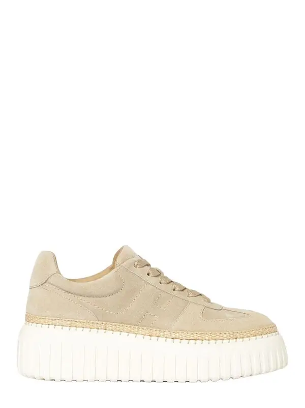 Hogan Lace-up Sneakers - Beige