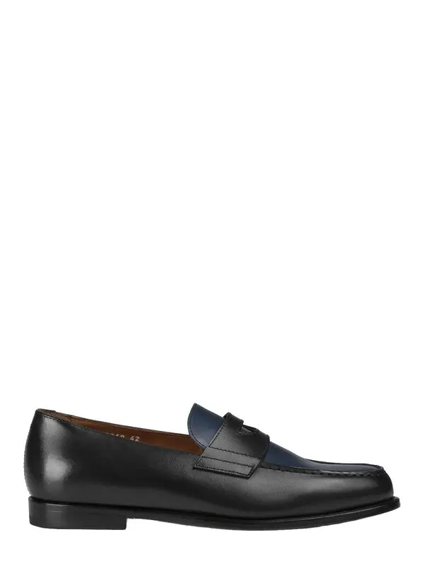 DOUCAL'S Leather Loafers - Black