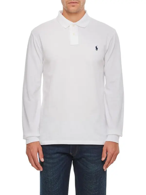 Polo Ralph Lauren Cotton Polo Shirt With Mini Logo - White