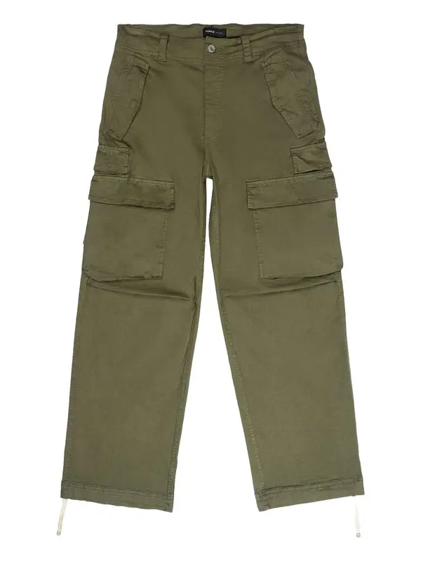 PURPLE BRAND Double Pocket Cargo Pants - Green