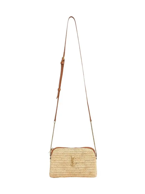 Saint Laurent Gaby Zipped Pouch - Tan