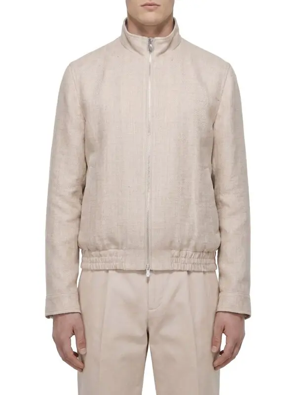 Brunello Cucinelli Zip-up Jacket - Beige