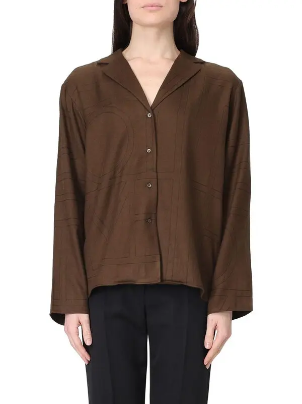 TOTEME Printed Shirt - Brown