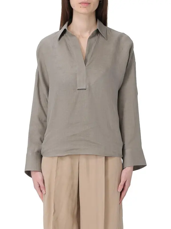 Brunello Cucinelli Top - Kaki