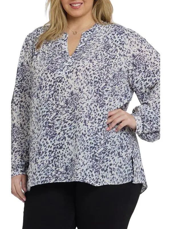 NYDJ Trinity Long Sleeve Top - Desiree Dots