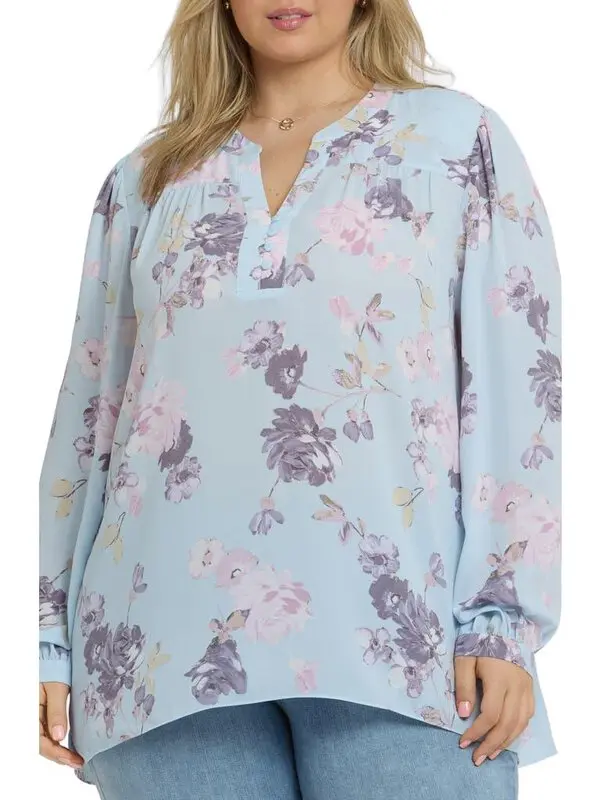 NYDJ Trinity Long Sleeve Top - Graceful Blossom