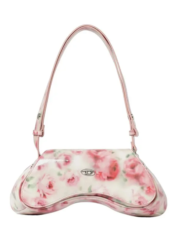 DIESEL Floral Print Crossbody Bag - White