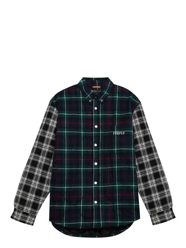 PURPLE BRAND Quilted Plaid Shirt - Multicolor