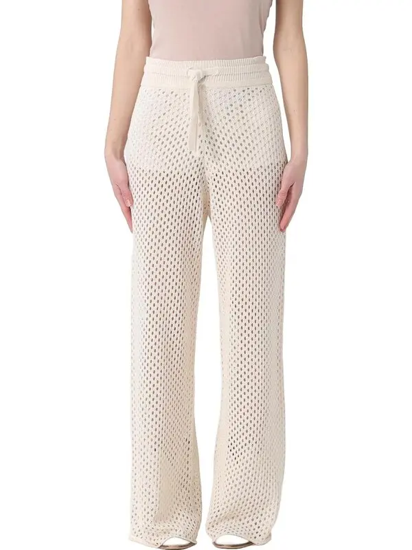 GOLDEN GOOSE Wide Leg Pants - White