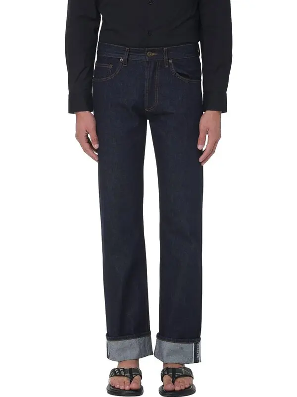 Burberry Straight Leg Dark Wash Jeans - Blue