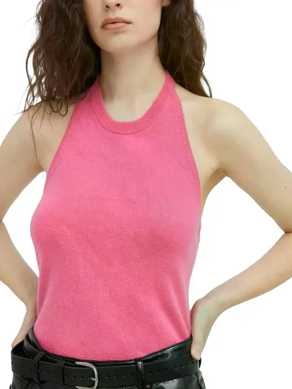 SAMSOE SAMSOE Halterneck Sleeveless Top - Pink