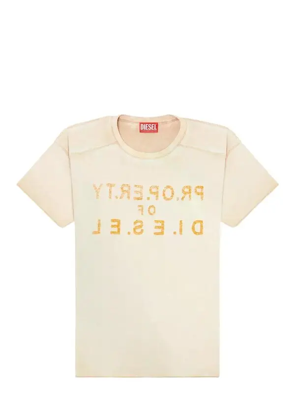 DIESEL® Logo-print T-shirt - Neutrals