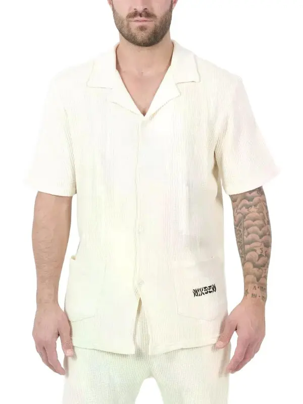 NIKBEN Patch-pocket Short-sleeve Shirt - Neutrals