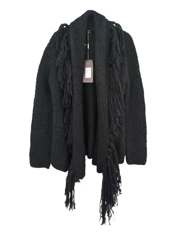 Gucci 2012 Fringe-trim Cardigan - Black