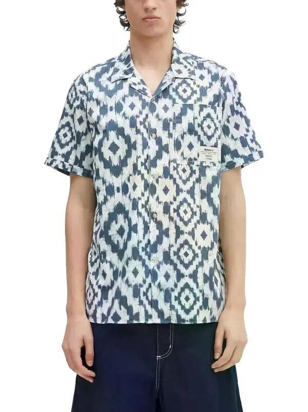 Barbour Short-sleeve Patterned Shirt - Blue