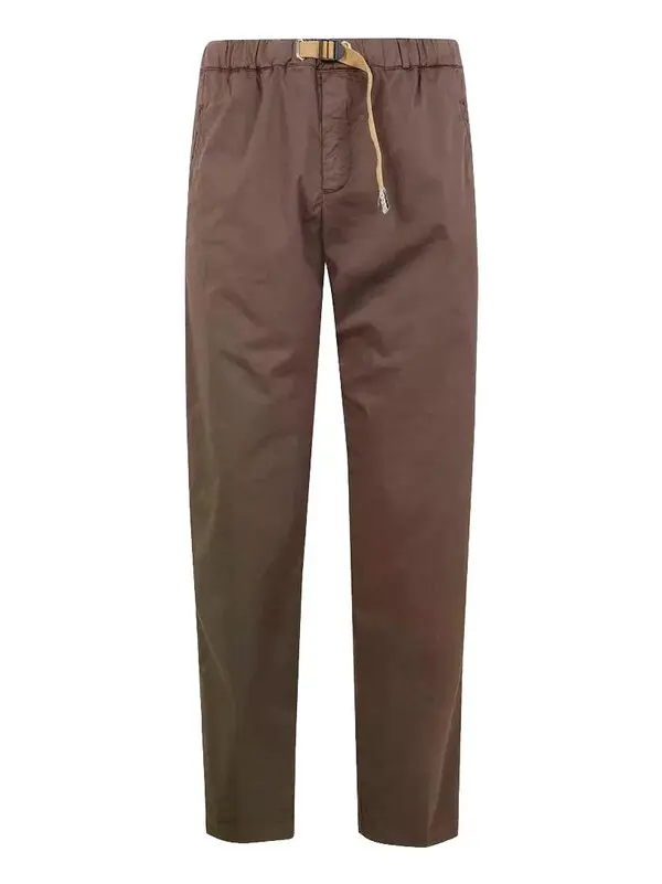 WHITE SAND Pocket Drawstring Trousers - Brown