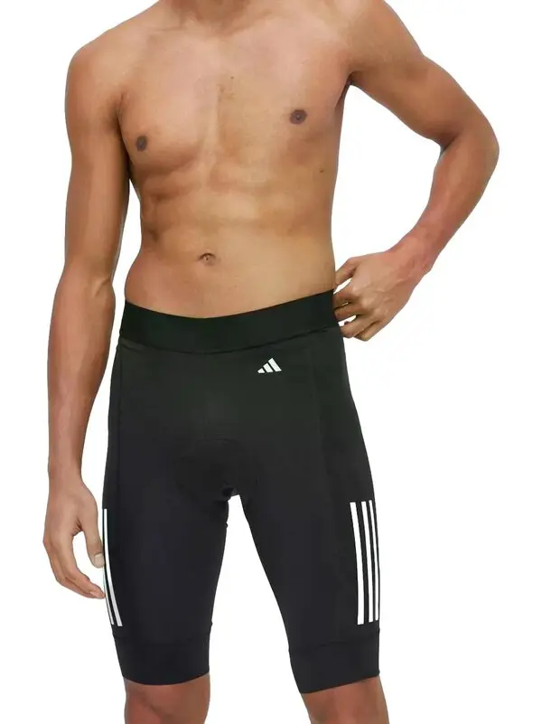 Adidas Stripe-detailed Cycling Shorts - Black
