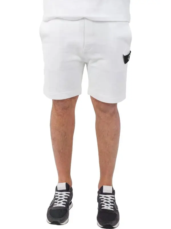 MA.STRUM Logo-patch Shorts - White