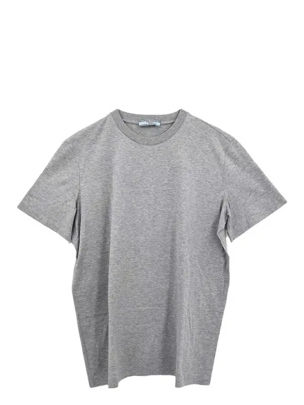 Prada Logo Appliqué T-shirt - Grey