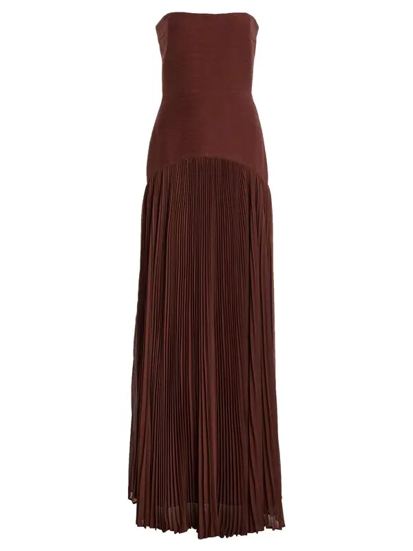 Alexis Sunniva Strapless Maxi Dress - Brown