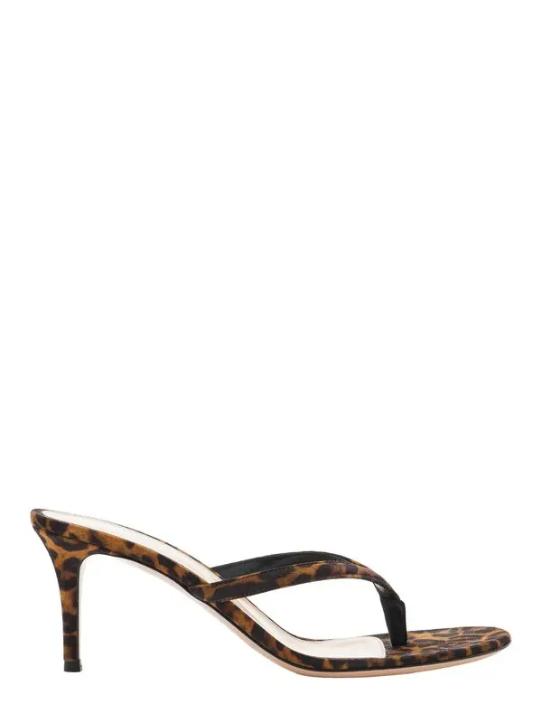 GIANVITO ROSSI Calypso Leopard-print Sandals - Animal