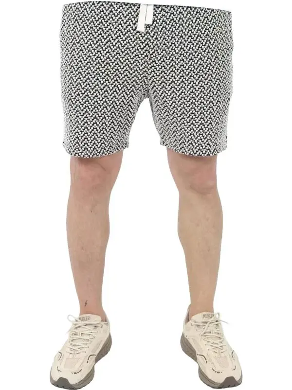 NIKBEN Patterned Deck Shorts - Black
