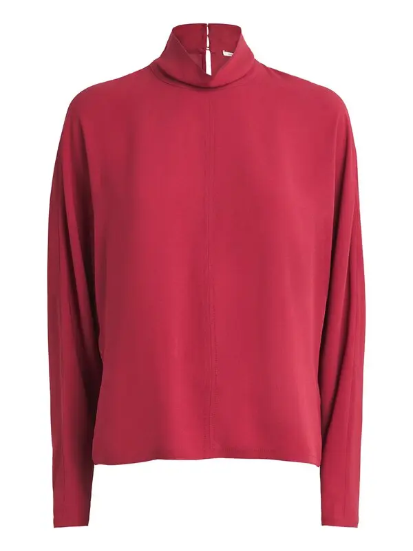 JOSEPH Crepe Buick Blouse - Pink