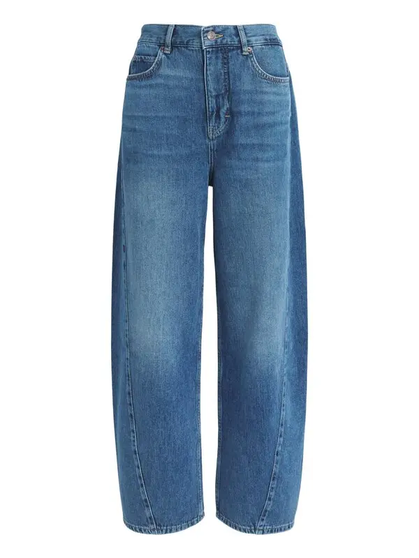 ME+EM Barrel-leg Denim Jeans - Blue