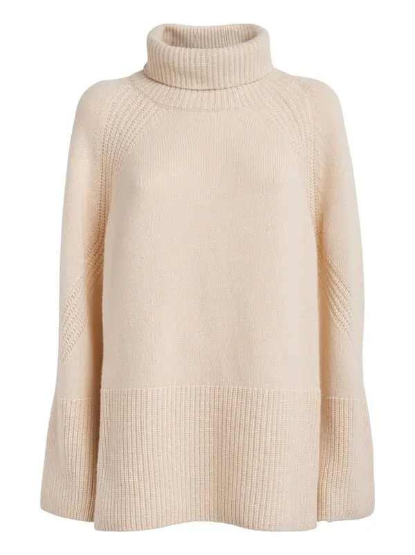 JOSEPH Cashmere Loftus Rollneck Sweater - Beige