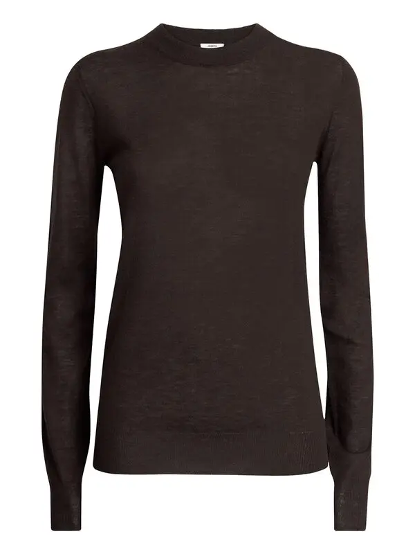 JOSEPH Cashair Round-neck Sweater - Brown