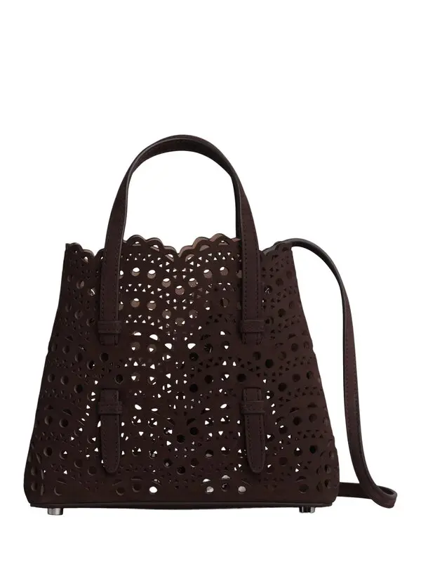 Alaïa Le Mina Suede Tote Bag - Brown