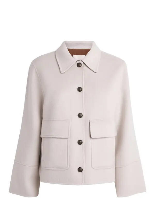 ME+EM Wool-cashmere Jacket - White