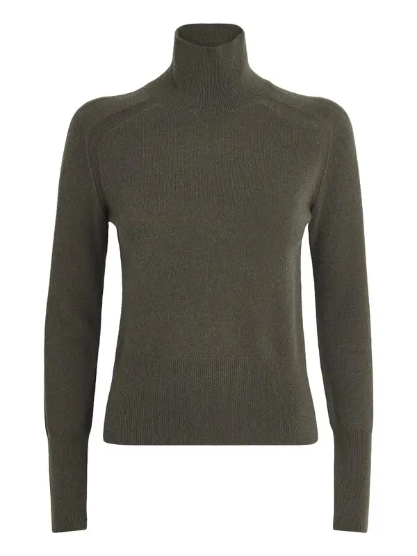 JOSEPH Cashmere High-neck Sweater - Green
